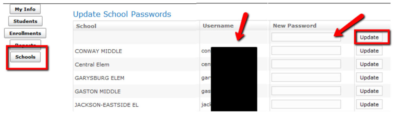 Resetting School Passwords with District Access - NCVPS